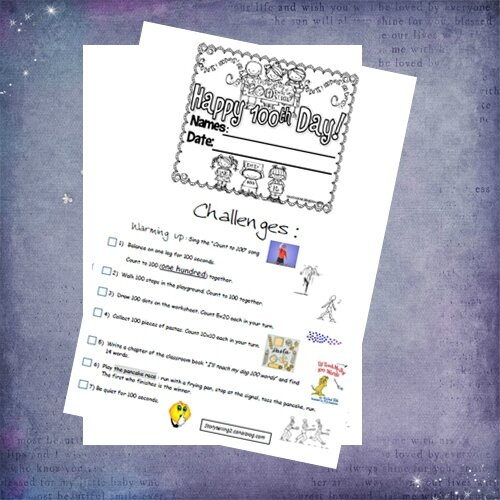 La fête du 100e jour d'école en anglais : Happy 100th day of school ...