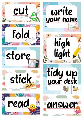 Les consignes de classe en anglais, Classroom English | Storytelling2